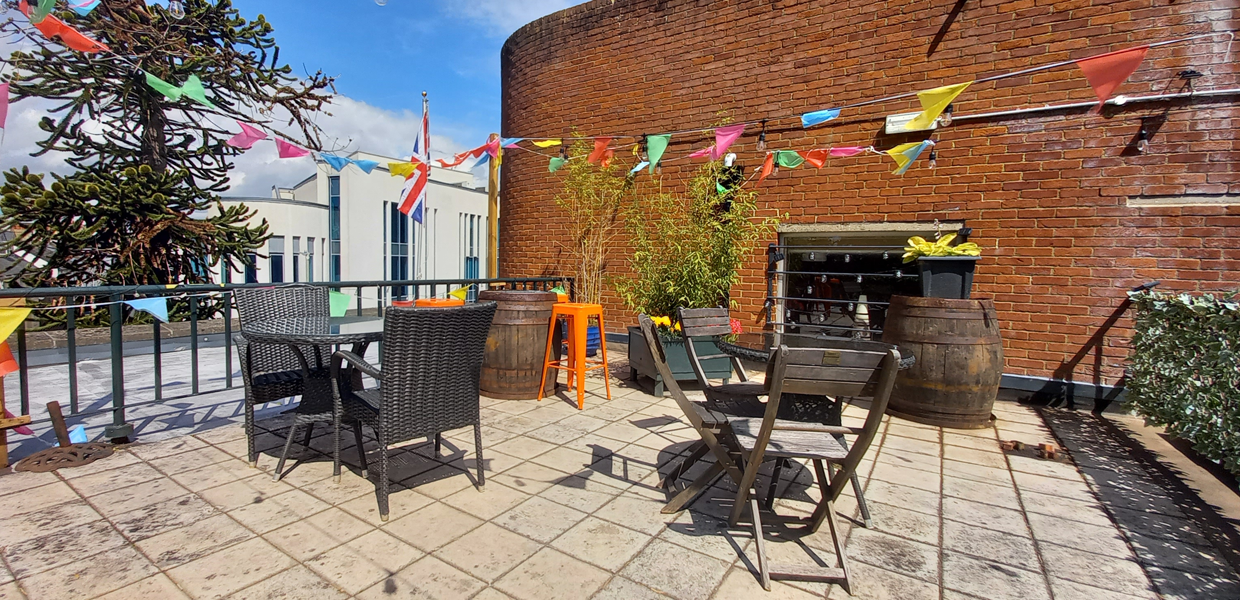Ashford Elwick Club | Roof Terrace Ashford | Food & Drink Ashford